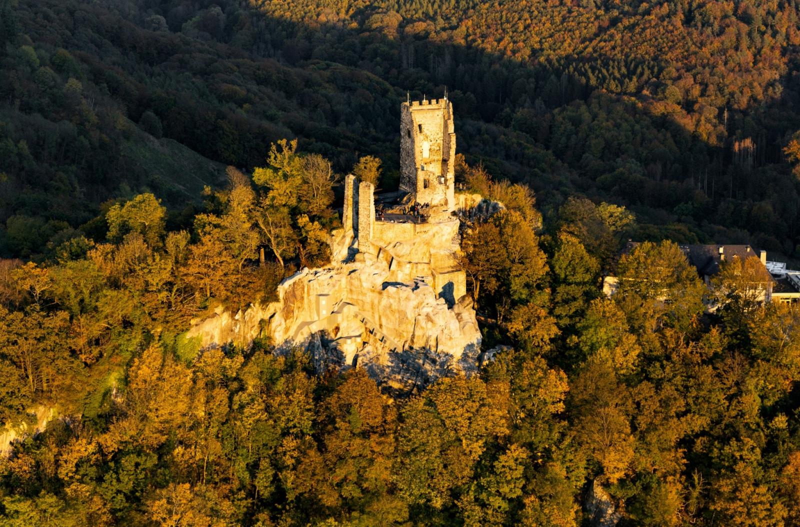 Burgruine Drachenfels Königswinter, Architektur - baukunst-nrw